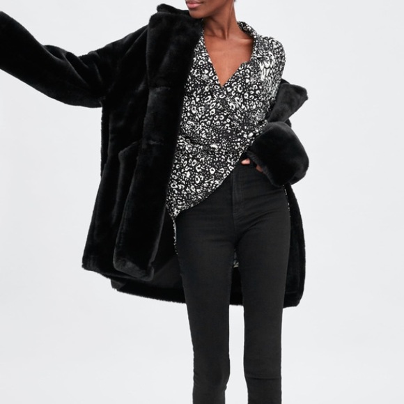 Zara | Tops | Zara Leopard Print Wrap Top | Poshmark